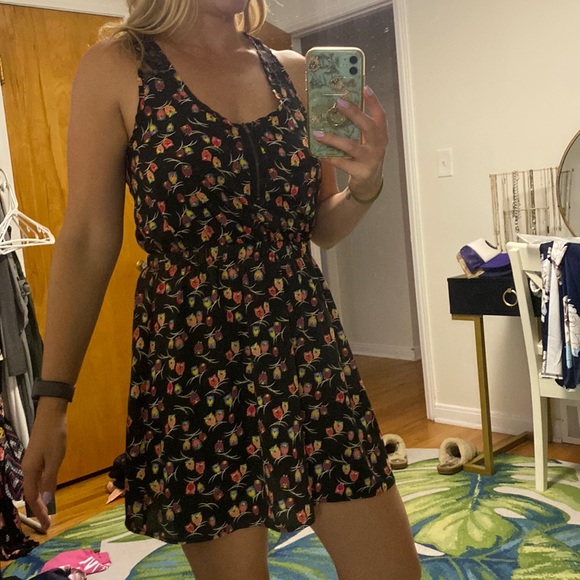 Hot Topic | Dresses | Mid Thigh Racer Back Dress With Half Zip Front ...